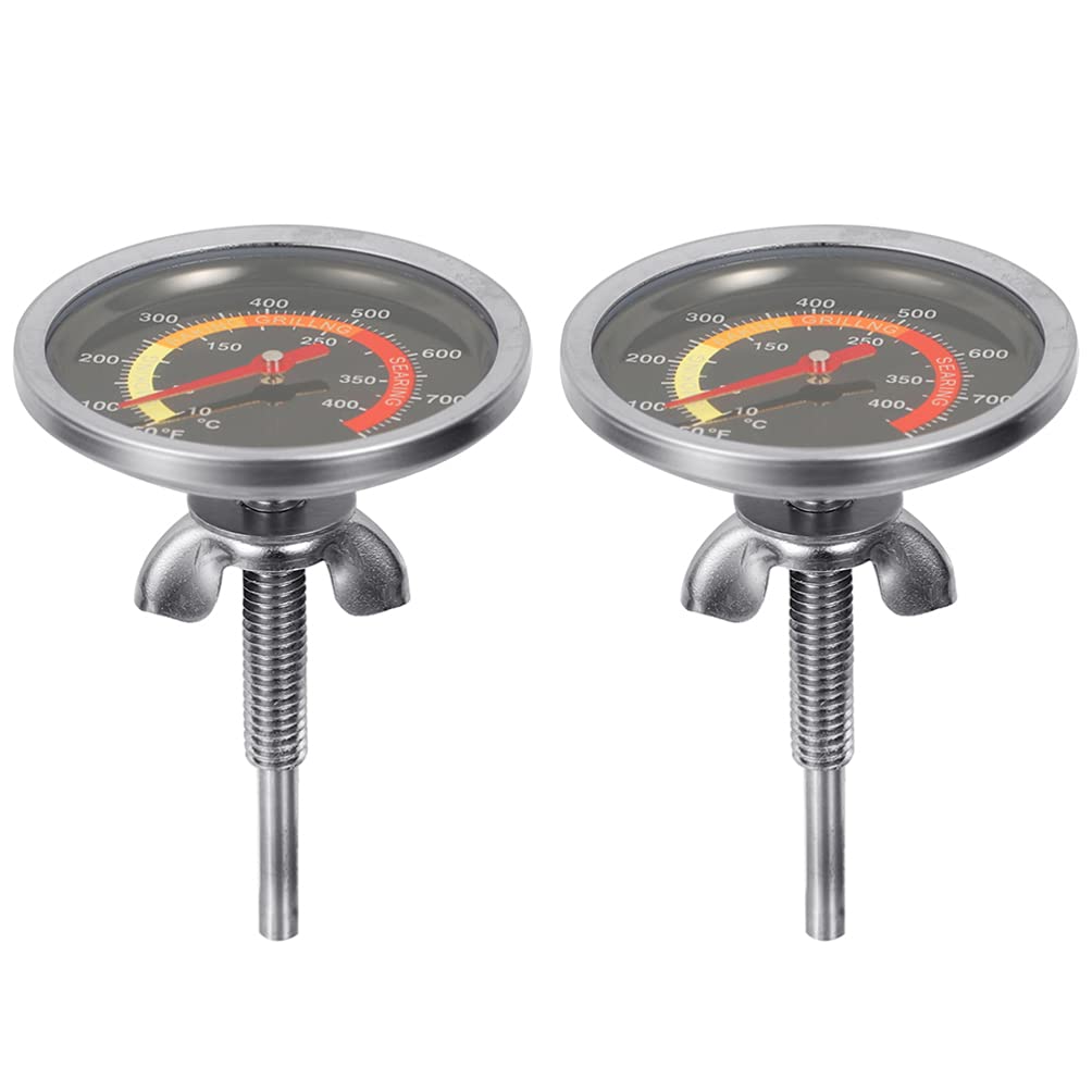 YARDWE Meat Temperature Gauge 2pcs Thermometer Temperature Gauge Temperature Meter Temperature Indicator Household Barbecue Tool Stainless Steel Oven Temperature Monitor