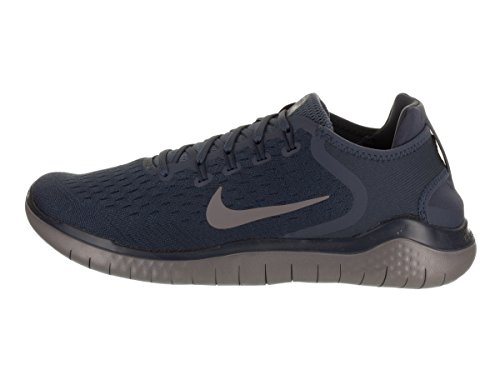Nike Men's Free RN 2018 Running Shoes (8, Navy/Grey)