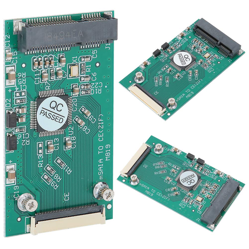 Riser Card, ABS MSATA to CE/ZIF SSD Solid-State Drive Adapter, Computer Accessories Fit for Dell and Fit for Fujitsu (Green)