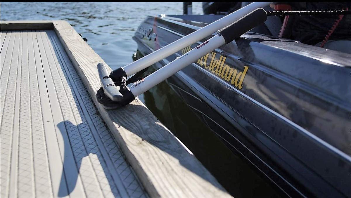 Rite-Hite Boat Tie Up - 2 Pack in White or Yellow, Tie Up Without Having to Get Out of The Boat (White, 15)