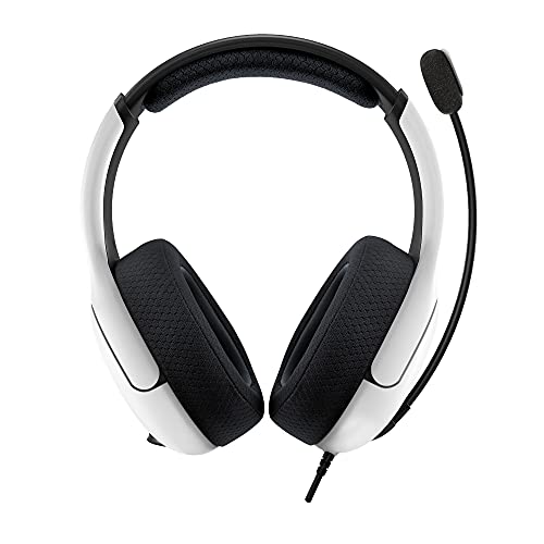 PDP LVL50 Wired Headset with Noise Cancelling Microphone: White - PS5/PS4