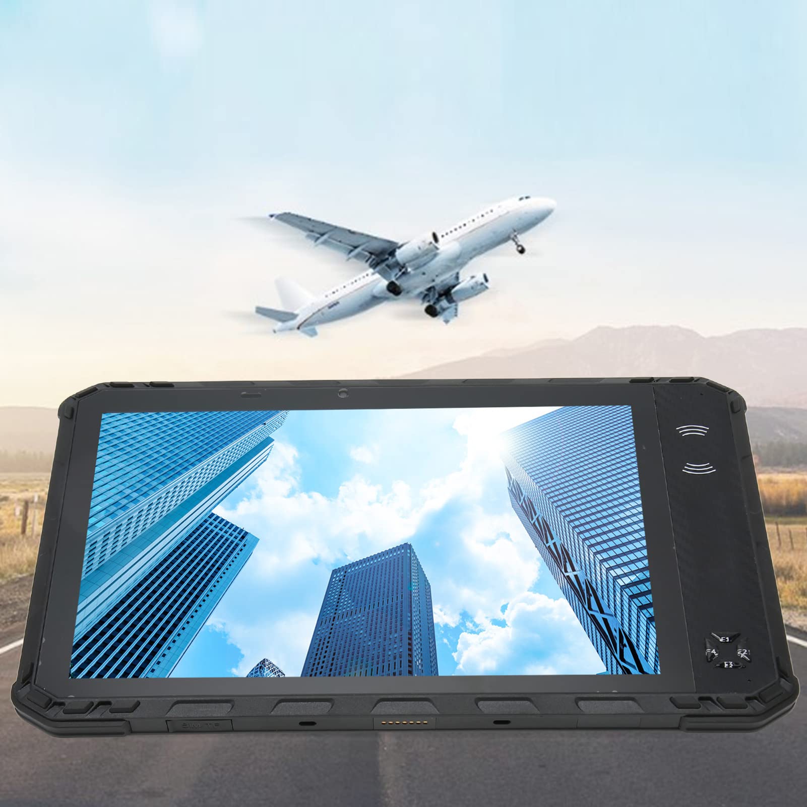 Rugged 8 Inch Tablet IP68 Waterproof 10000mAh, 4G Network, 2.4G/5.8G WiFi, NFC, for Android 11, 100-240V (US Plug)
