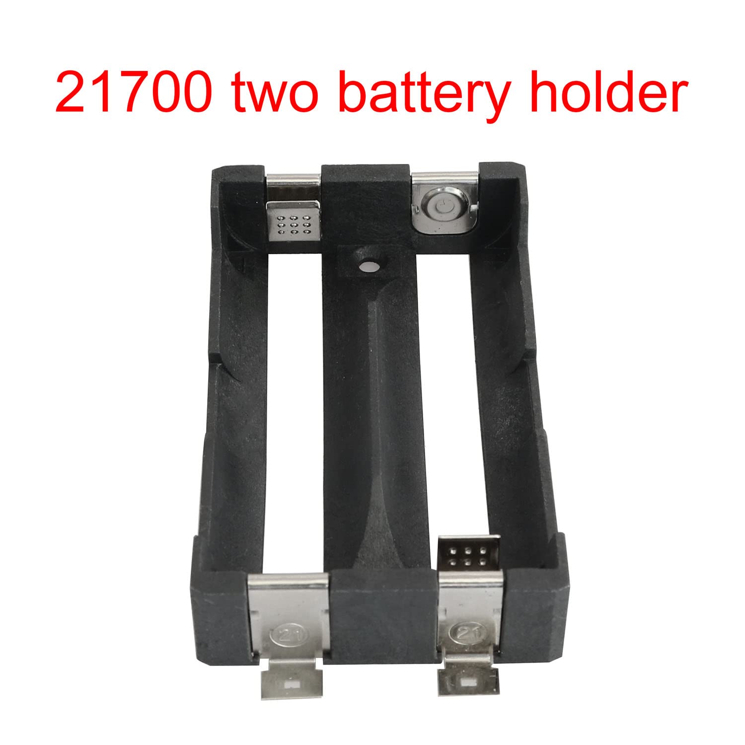 ZRM&E 2 Slots 21700 Battery Holder SMD Battery Holder, Storage Box 21700 Battery Container of 2 Slots, DIY Hard Pin