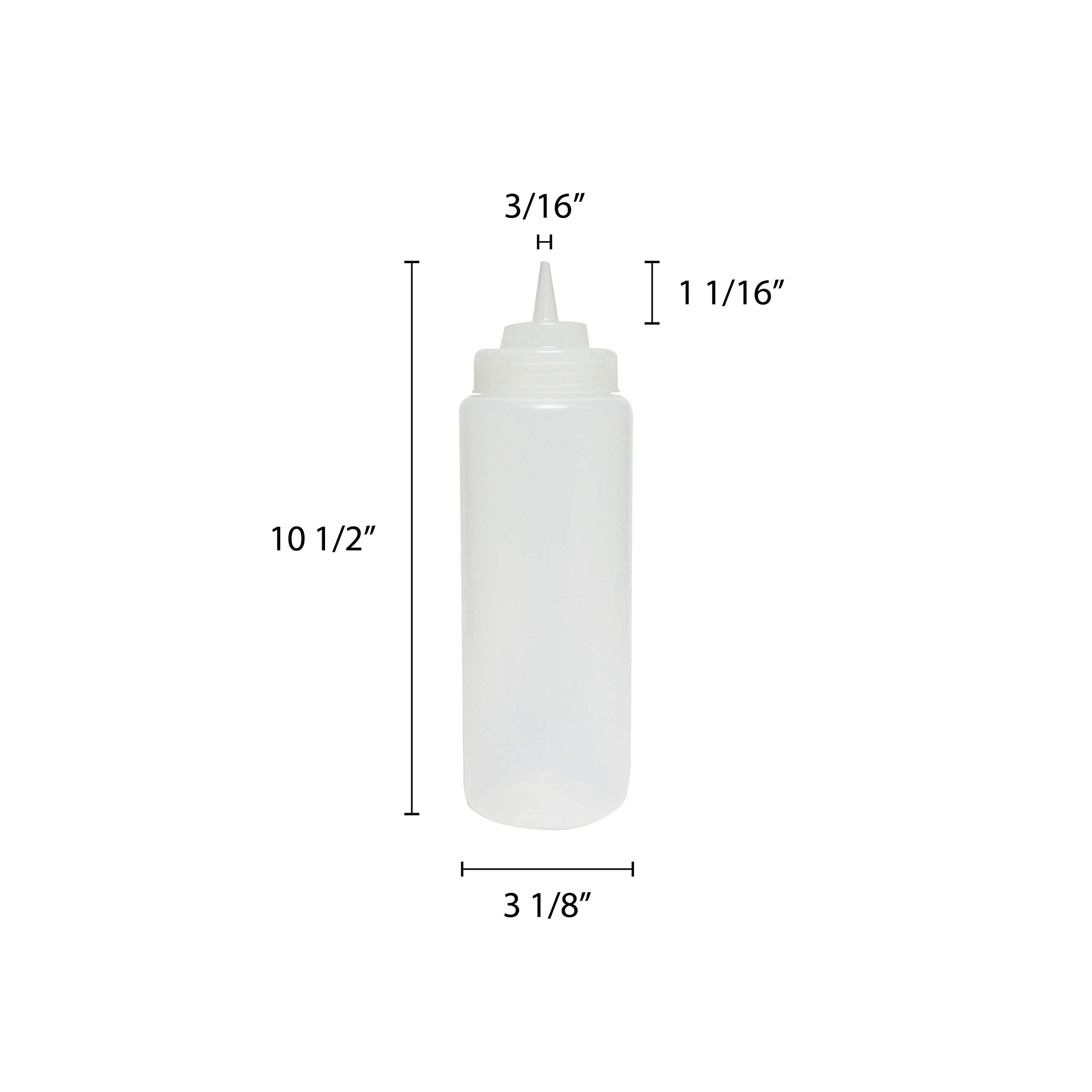 Thunder Group Squeeze Bottle, 32-Ounce, Clear