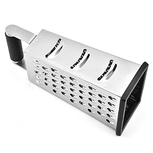 NILICAN Vertical Stainless Steel Grating Four-sided Boxed Grater For Cucumbers, Carrots And Cheese, Grater, Melon, Planing, Potato, Planer, Non-slip Handle,Peeler