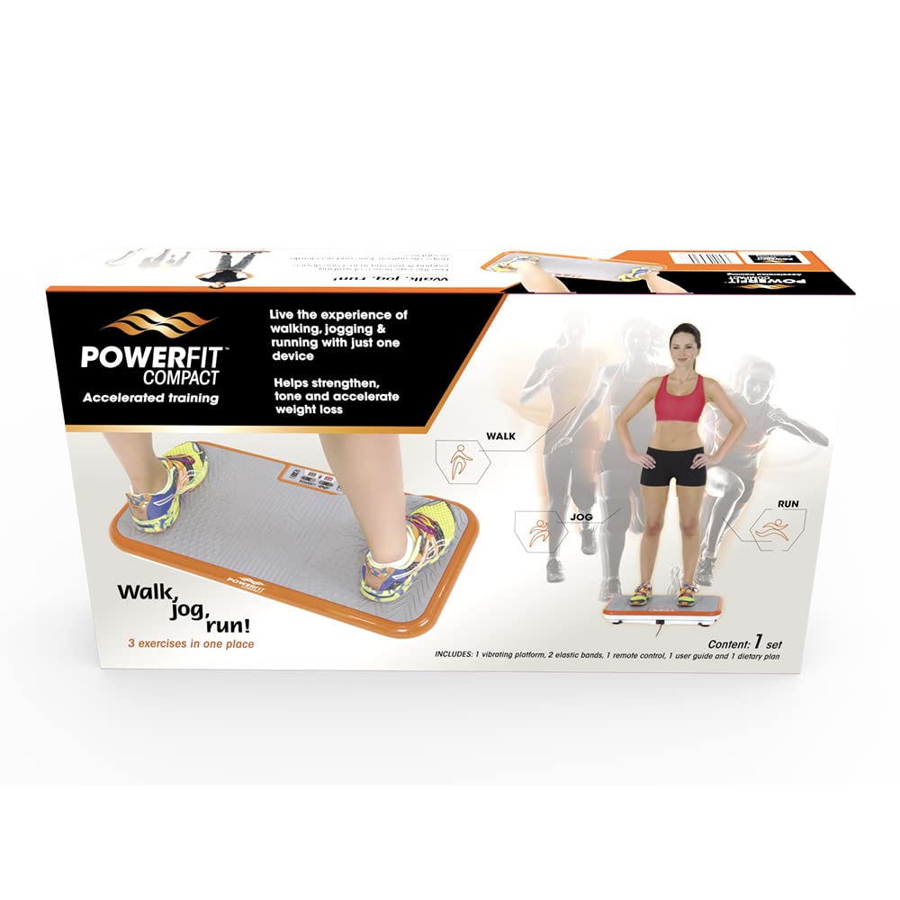 Power Fit Whole Body Vibration Exercise Platform β at-Home, Vibrating Step Workout Machine β Gym Equipment β Workout Enhancer for Fitness and Sculpting