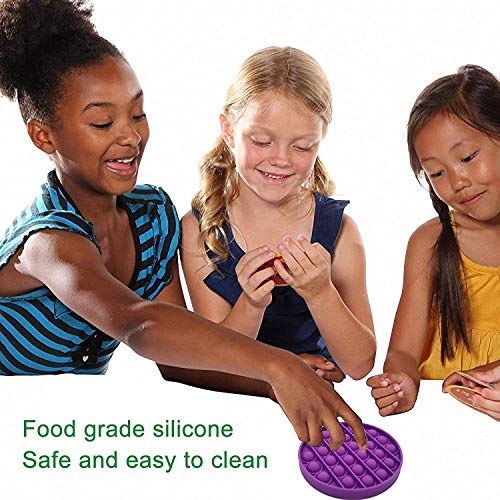Push Pop Bubble Fidget Sensory Toy, Bubble Pop, Special Needs Anxiety Stress Reliever for Autism, Silicone Stress Reliever Toy, Squeeze Sensory Toy for Kids, Family