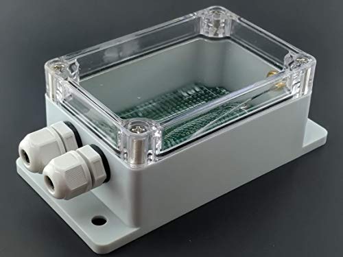 qBox DIY IOT Enclosure Plus Kit (One SMA), IOT Enclosure for Arduino MKR Feather ESP32 Cellular LoRa WiFi Board, Waterproof IP65 Enclosure with Glands, prototyping PCB, connectors Set and SMA