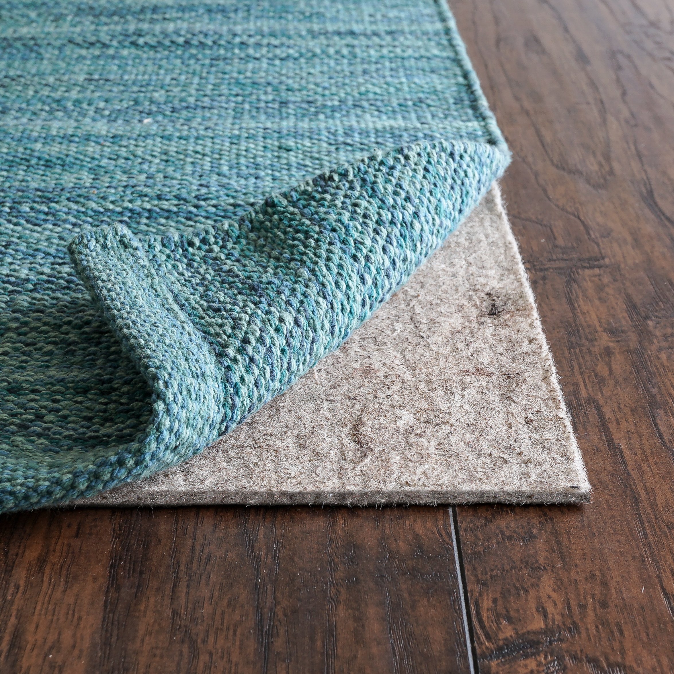 RUGPADUSA - Basics - 5'x7' - 1/8" Thick - Felt + Rubber - Non-Slip Rug Pad - Cushioning Felt for Modest Comfort - Safe for All Floors and Finishes