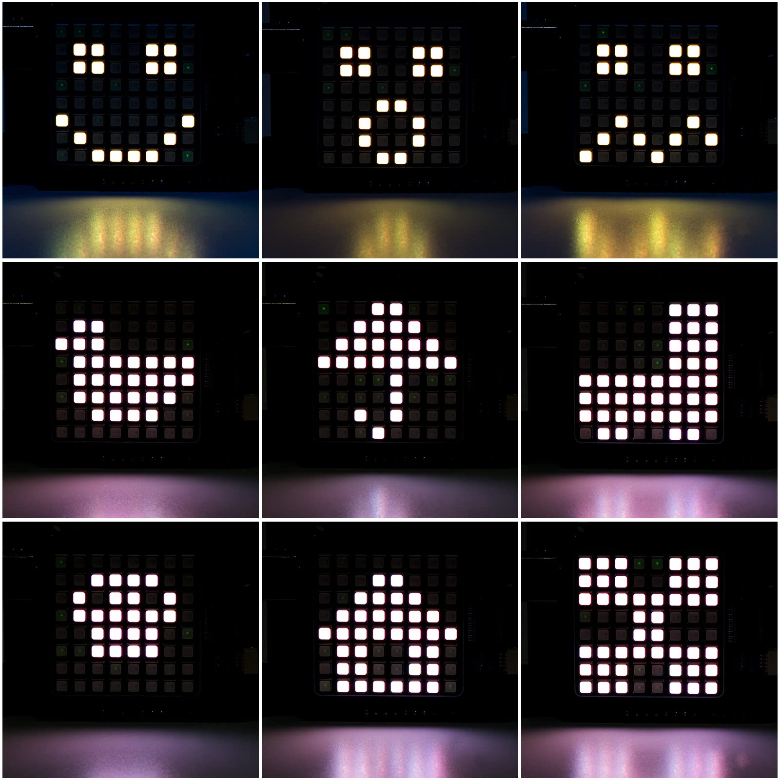 SunFounder RGB 8x8 64 LED Matrix Panel Compatible with Arduino Individually Addressable I2C Control 24 bit Color Programmable Led Matrix Shield
