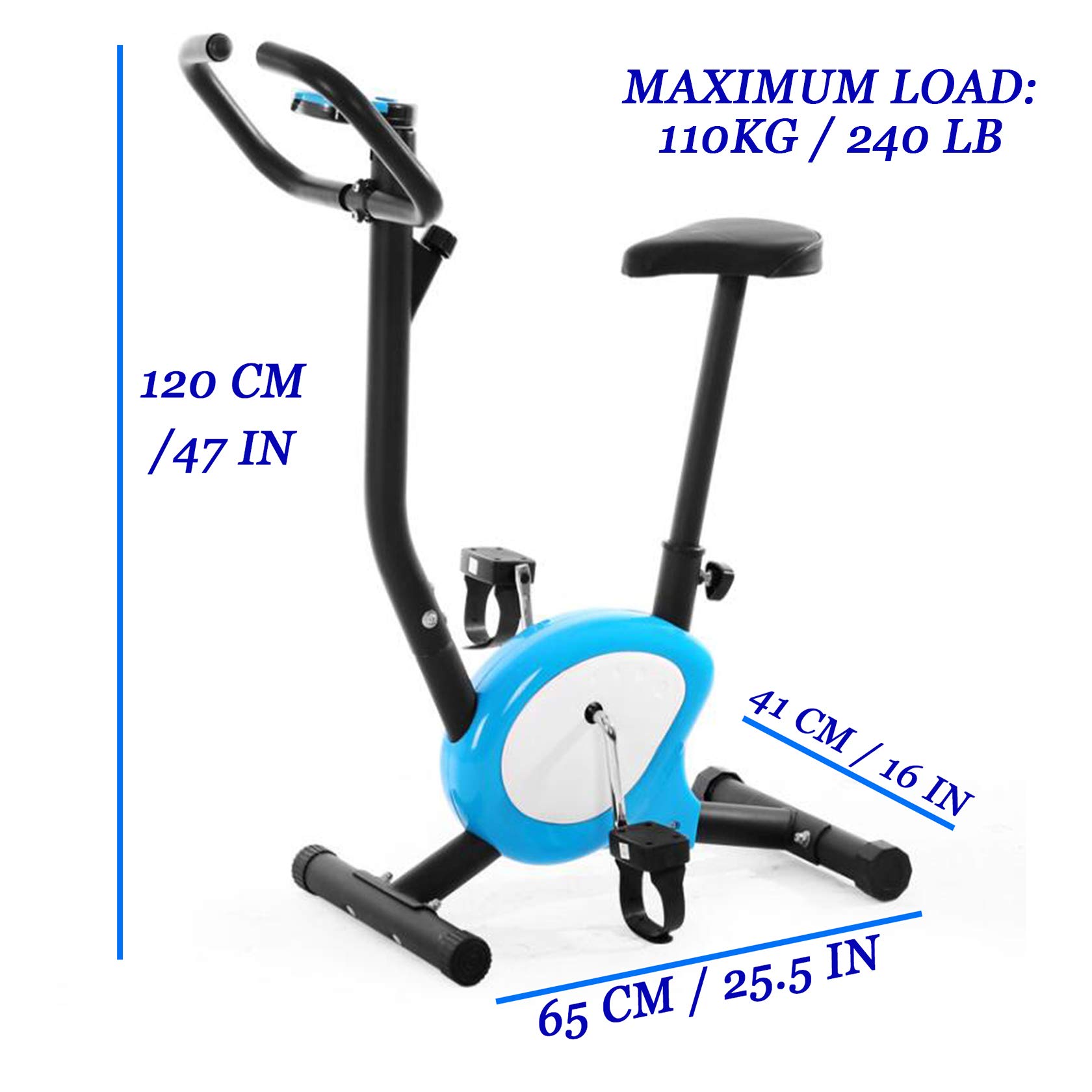 PHASFBJ Home toddler Exercise Bike,kids excercise Bike with LCD Display,kid stationary bikes,Simple and Light Modern Style,Suitable for Home Office Leisure Sports,Blue