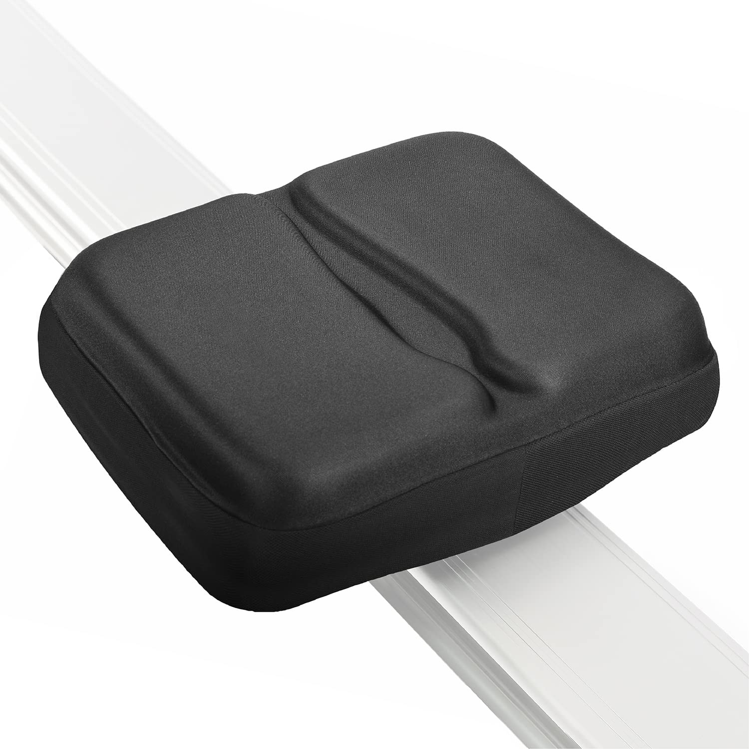 Yes4All Rowing Machine Seat Cushion Good with Non-Slip, Silicon Cooling Gel Seat Cover, Groove Design, Custom Fit Comfort, Black