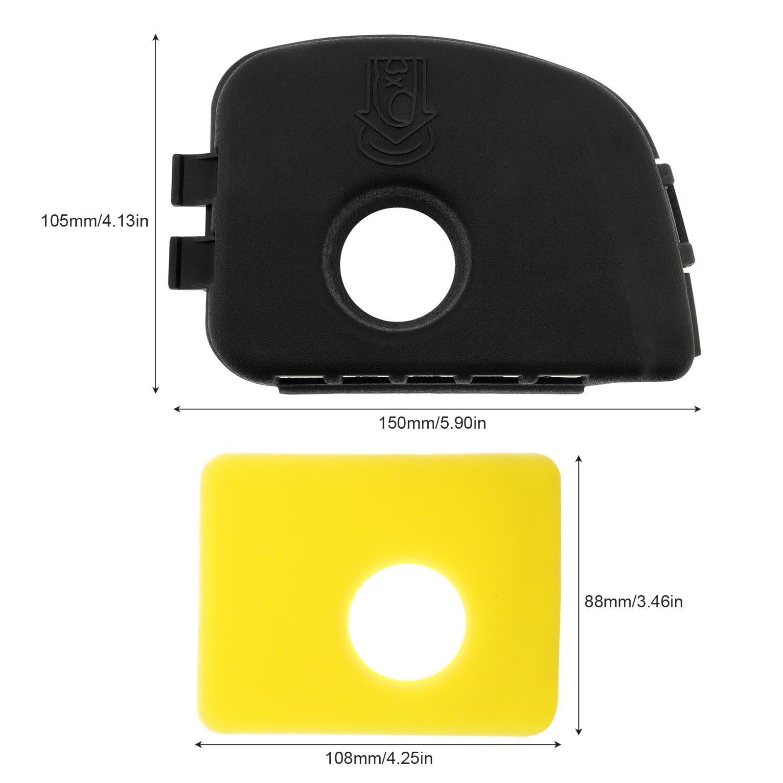 Windance 595660 Air Filter Cover 799579 Air Cleaner Filter Foam Replacement Kit for 550E 550EX Series 09P000 08P000 590581 Series Engines Lawn Mower