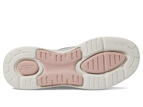 Skechers Go Walk Arch Fit - Ocean Vibes Gray/Pink 8 B (M)