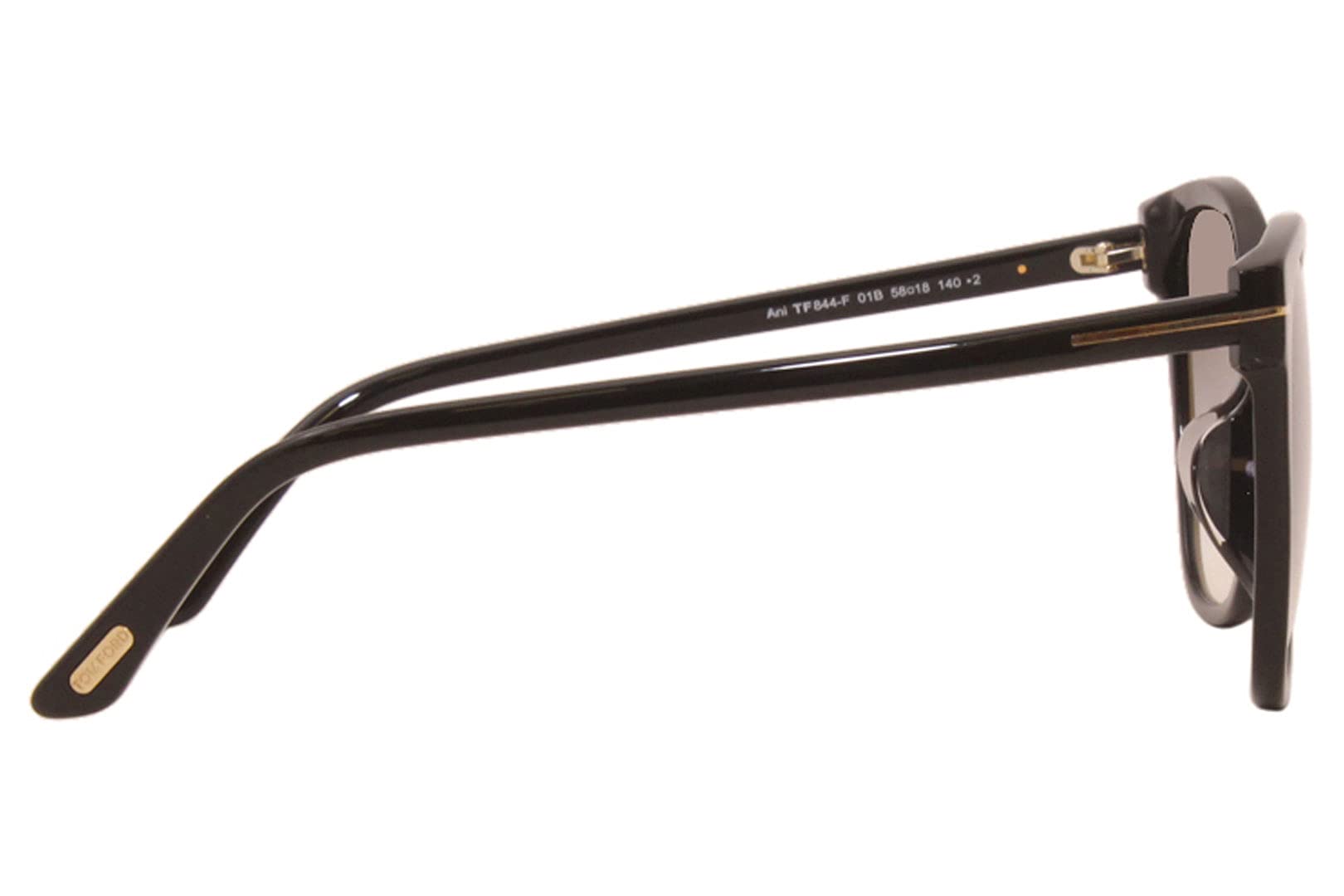 Sunglasses Tom Ford FT 0844 -F Ani Asian fit 01B Shiny Black/Gradient Smoke Le
