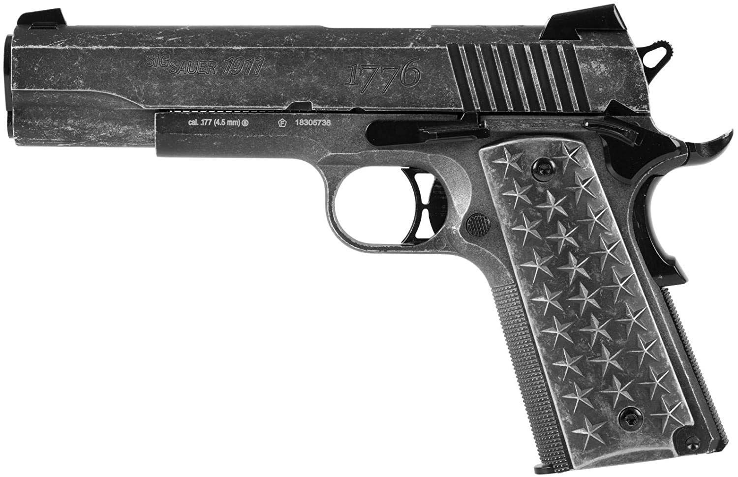 Sig Sauer 1911 BB Air Pistol We The People with 15x12 gr C02 Tanks Bundle