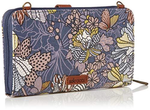 Sakroots womens Women s Large Smartphone Crossbody, Shadow Flower Power, One Size US