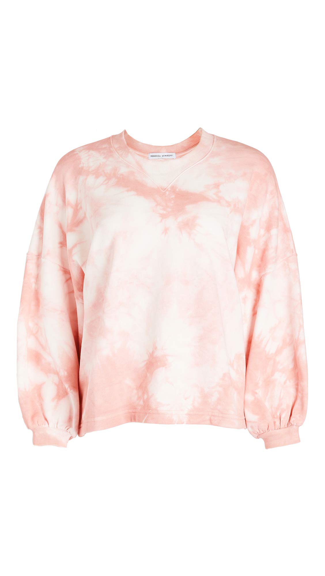 Rebecca Minkoff Women's Rosie Sweatshirt, Pink Tye Dye, Extra Small