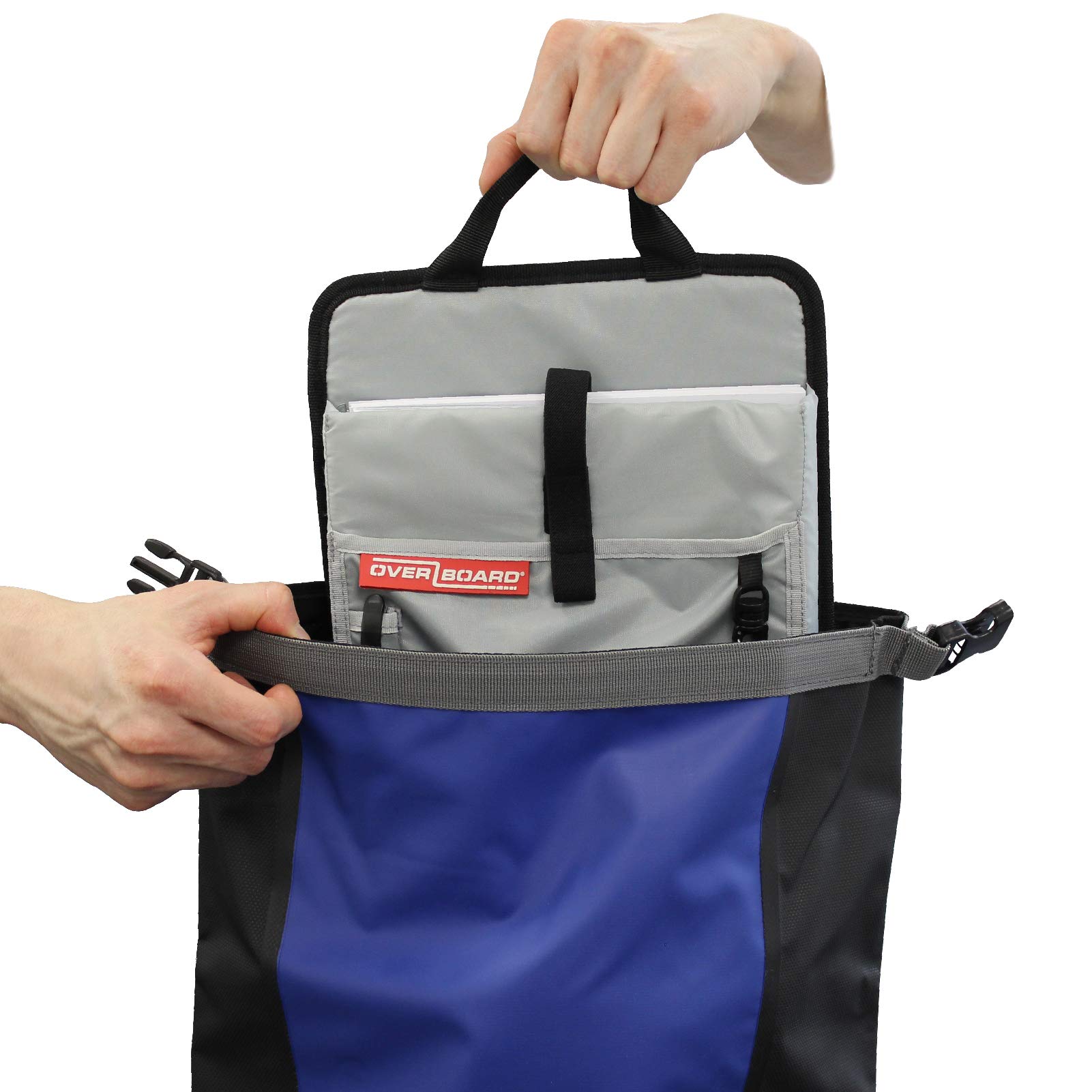 OverBoard Laptop Tidy Dry Bag, Black/Gray