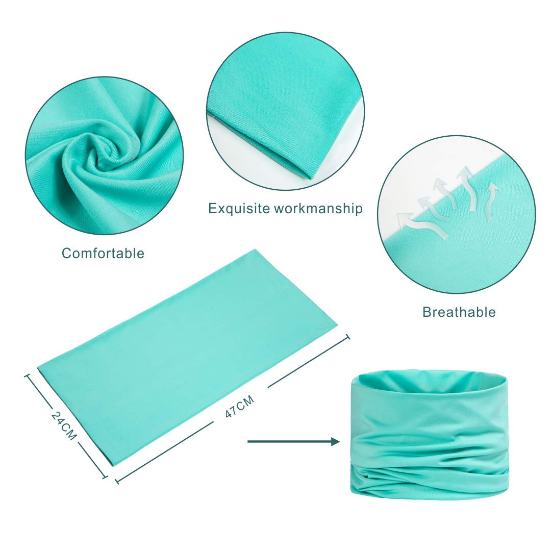 qualidyne UV Protection Face Mask Bandana Balaclava Scarf Neck Gaiter Headwrap scarve