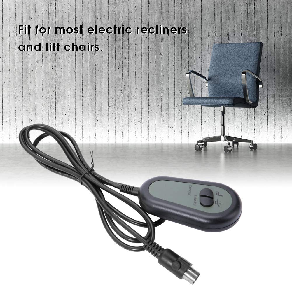 Tyenaza Recliner Chair Control, 2 Button Remote Hand Control Controller Replacement Electric Recliner Control for Electric Power Lift Sofa Chair
