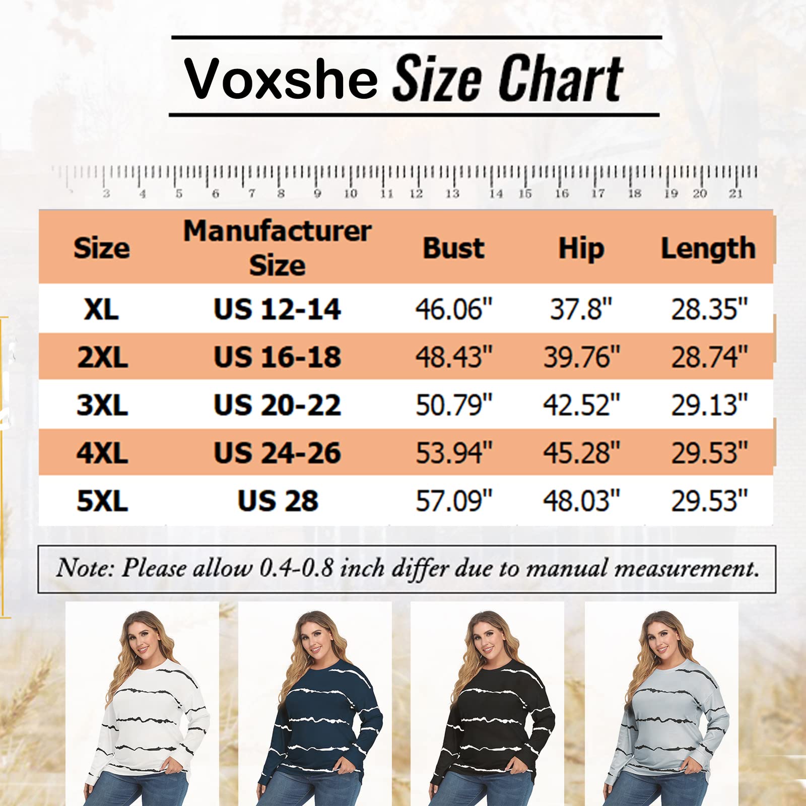 Voxshe Womens Tie Dye T Shirts Long Sleeve Crew Neck Basic Tee Tops Leisure Blouse Pink