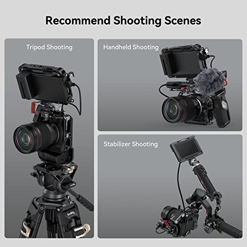 SmallRig R6 Mark II Camera Cage for Canon, Formfitting Video Making Camera Rig for Canon R6 Mark II, Built-in Dual NATO Rails, Quick Release Plate for Arca, Horizontal and Vertical Shooting - 4159