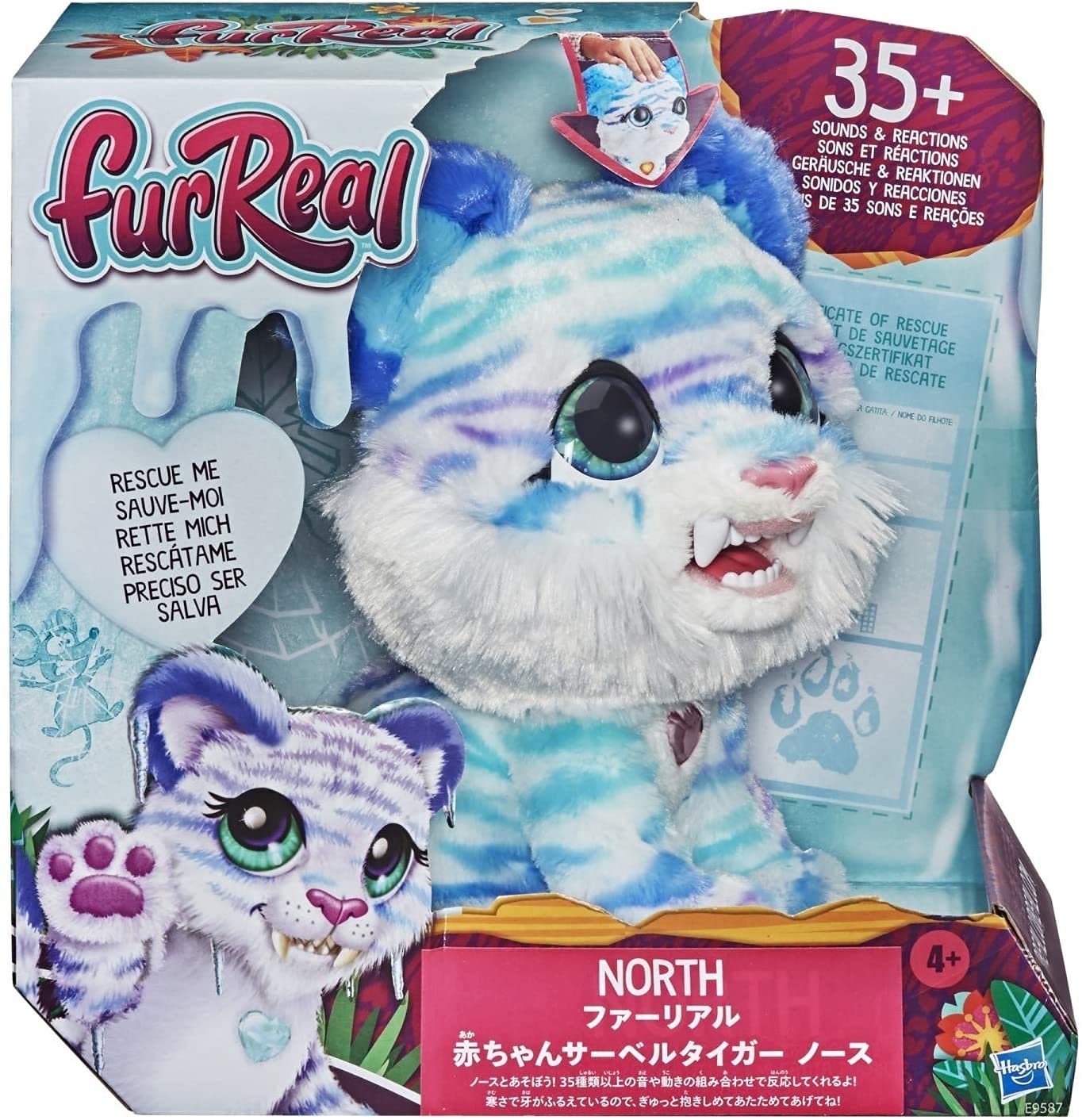 WJJ Electronic pet Friend Walking pet pet Baby Toy Brontosaurus Rabbit Tiger Lion King