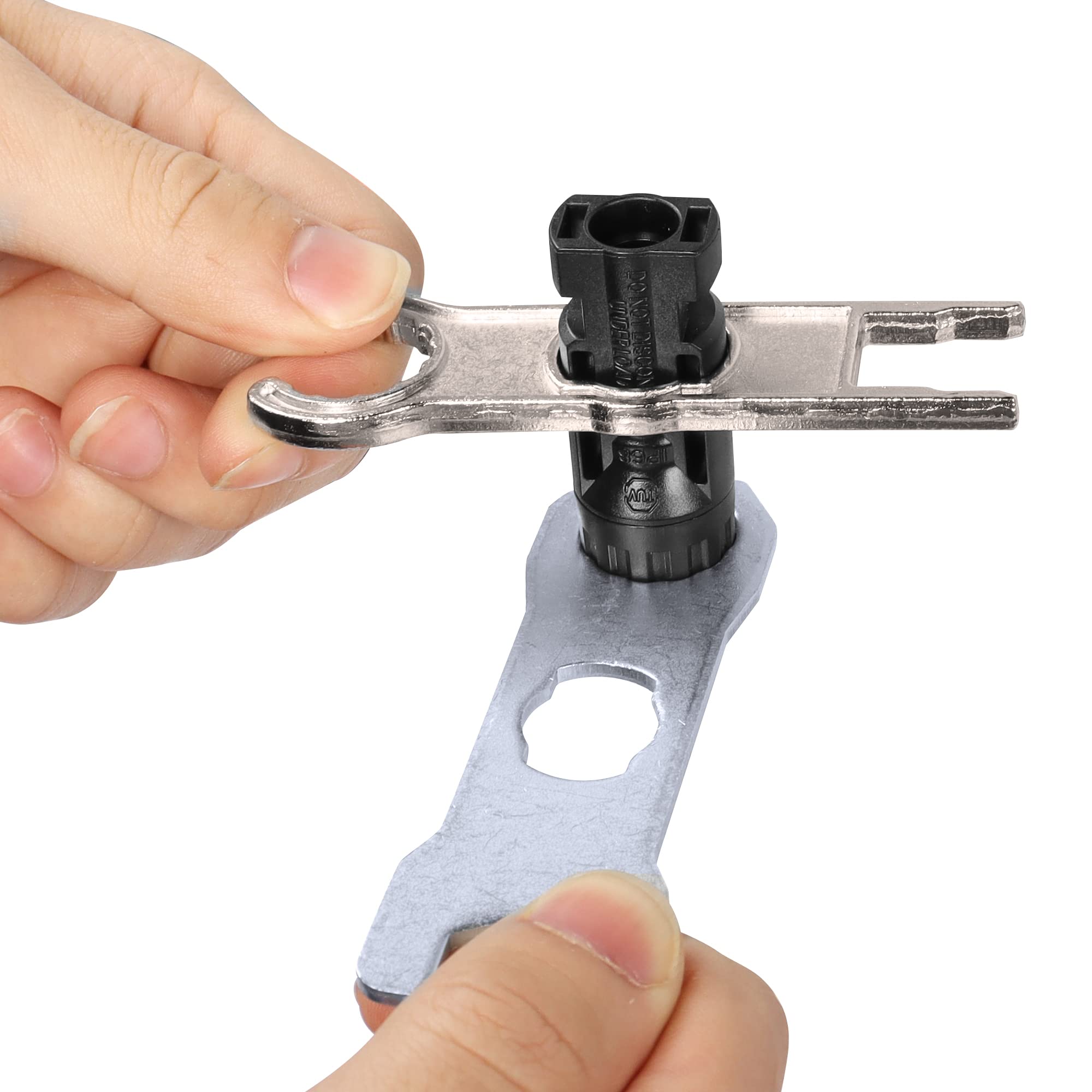YAODHAOD Solar Panel Connector Tool Works,Disconnect Removal Solar PV Metal Spanner Wrench Crimping Tool for Solar PV System Extension Cable Kit