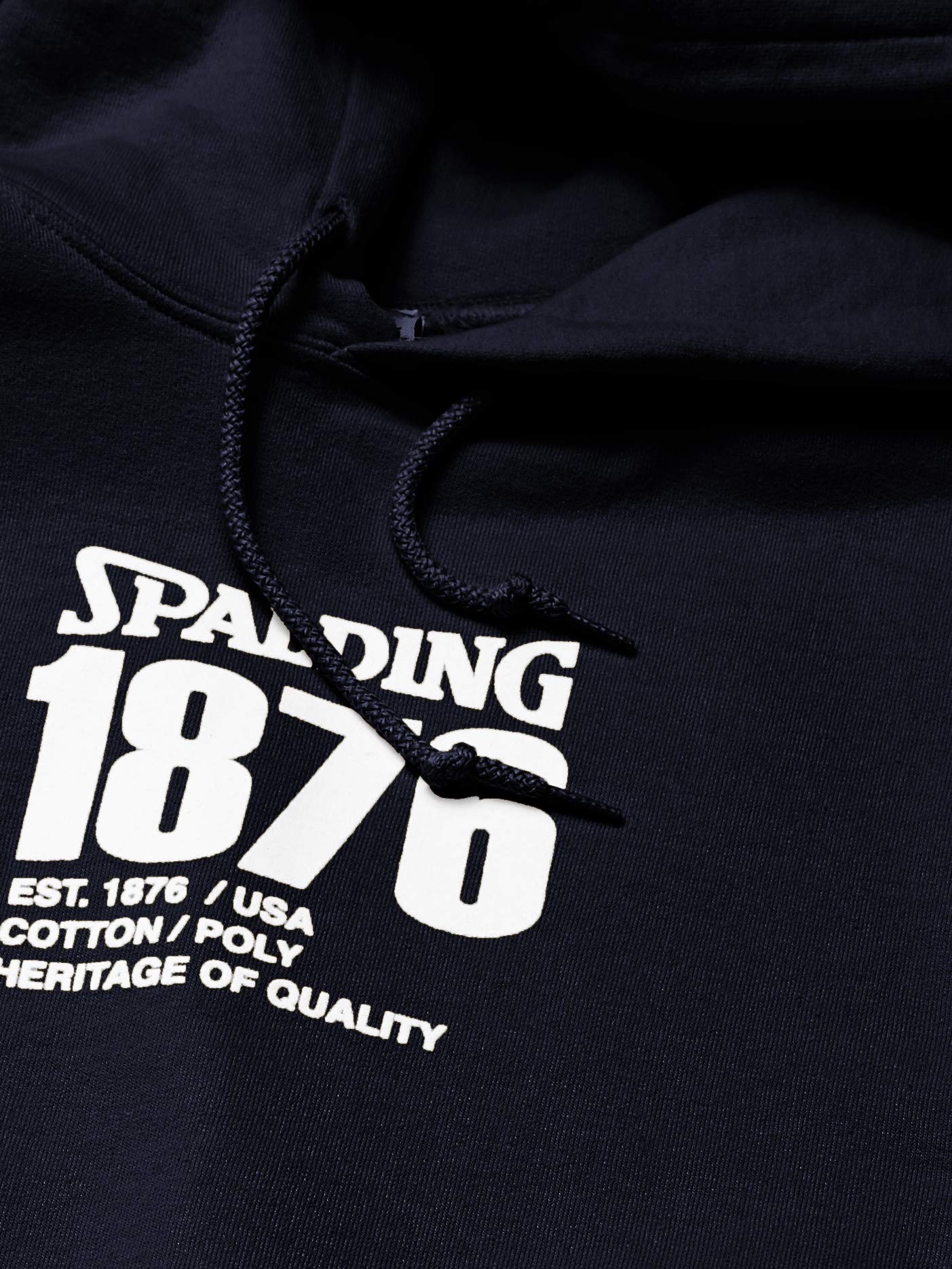 Spalding Men's Varsity Cotton Fleece Hoodie, Peacoat, M