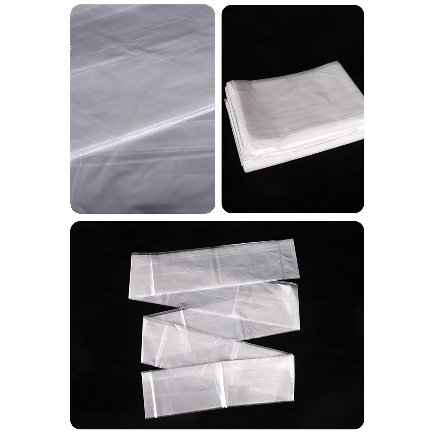 OULIGET Plastic Table Cloth,Plastic Party Table Cover,Disposable Plastic Table Cloth,Disposable Square Table Cover,White,8 Pieces,70.8 Inch.