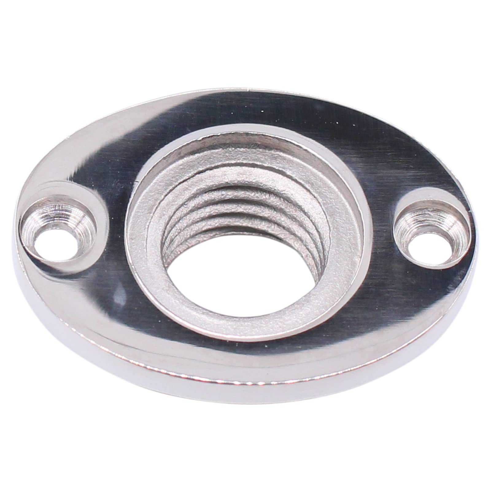 XtremeAmazing 2Pcs Boat Drain Plug Stainless Steel Oval Marine Garboard Transom Plug with Seal Ring for 1 Inch Hole 3/4 Inch Thread