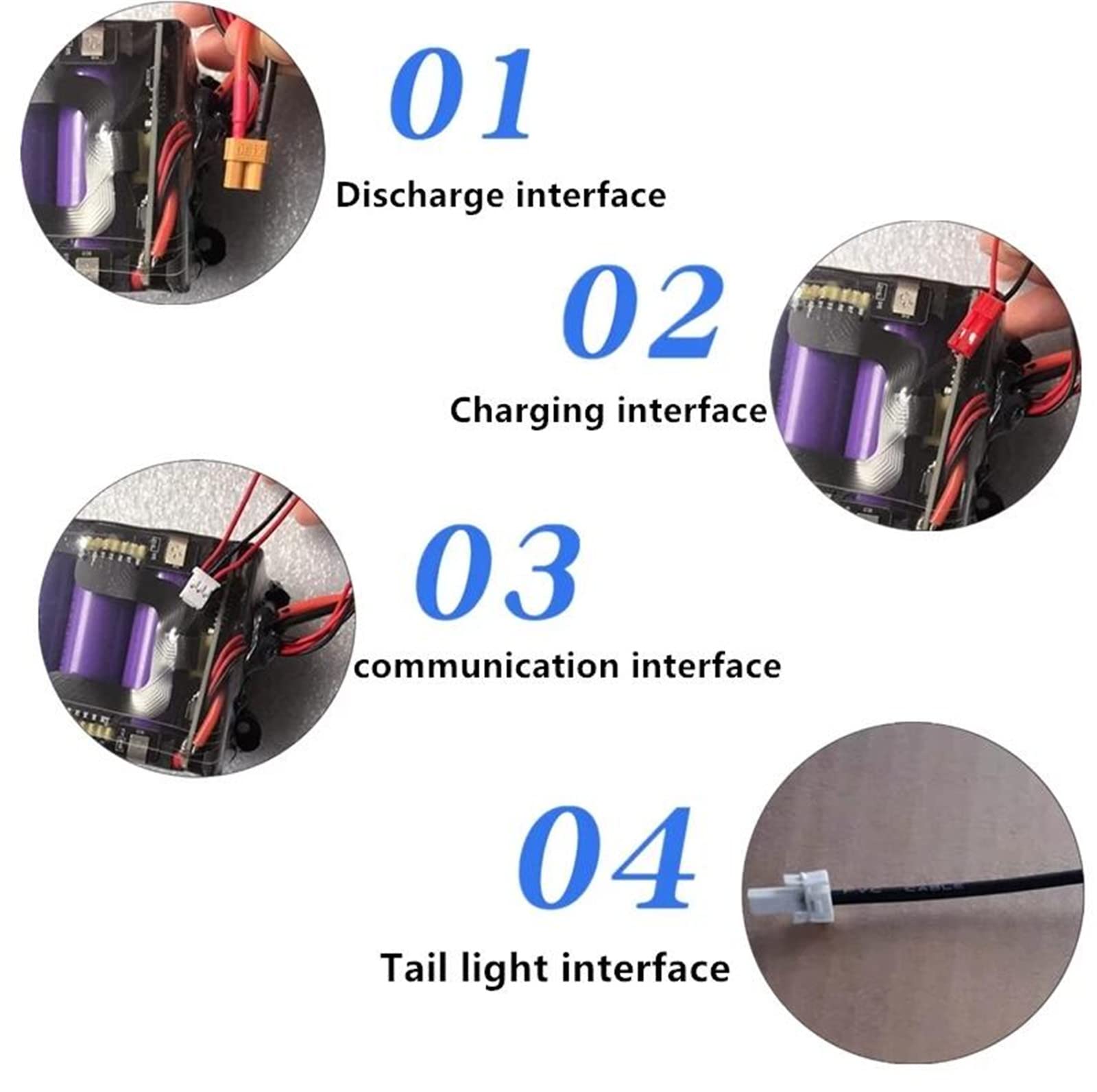 OXEXE 36V 10.5Ah Electric Scooter Battery,10S3P 18650 Lithium Battery Pack, Built-in 20A BMS,with XT30+JM Plug,for Xiaomi M365 Electric Bicycle Scooter