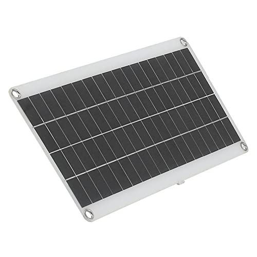 Yoidesu 20W 18V Solar Car Battery Charger, Portable Power Backup Kit Polycrystalline Solar Panel with Clip Adapter for Emergency/Advertising/Raffic Lights
