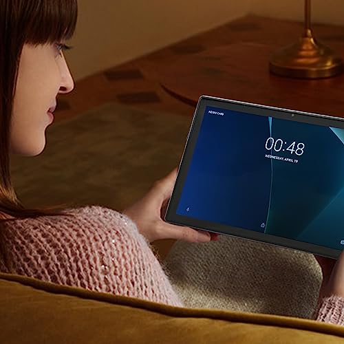 SHYEKYO Smart Tablet, Octa Core 7000mAh 8GB RAM 256GB ROM Dual Speakers WiFi Tablet with OTG Cable for Reading Game (Blue)