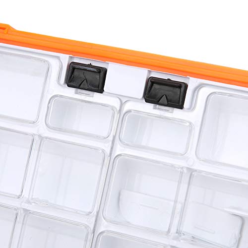 Yeuipea Fishing Bait Lure Box, ABS Waterproof Fishing Tackle Box Bait Lure Hooks Storage Case Organizer Container Accessory(Large)