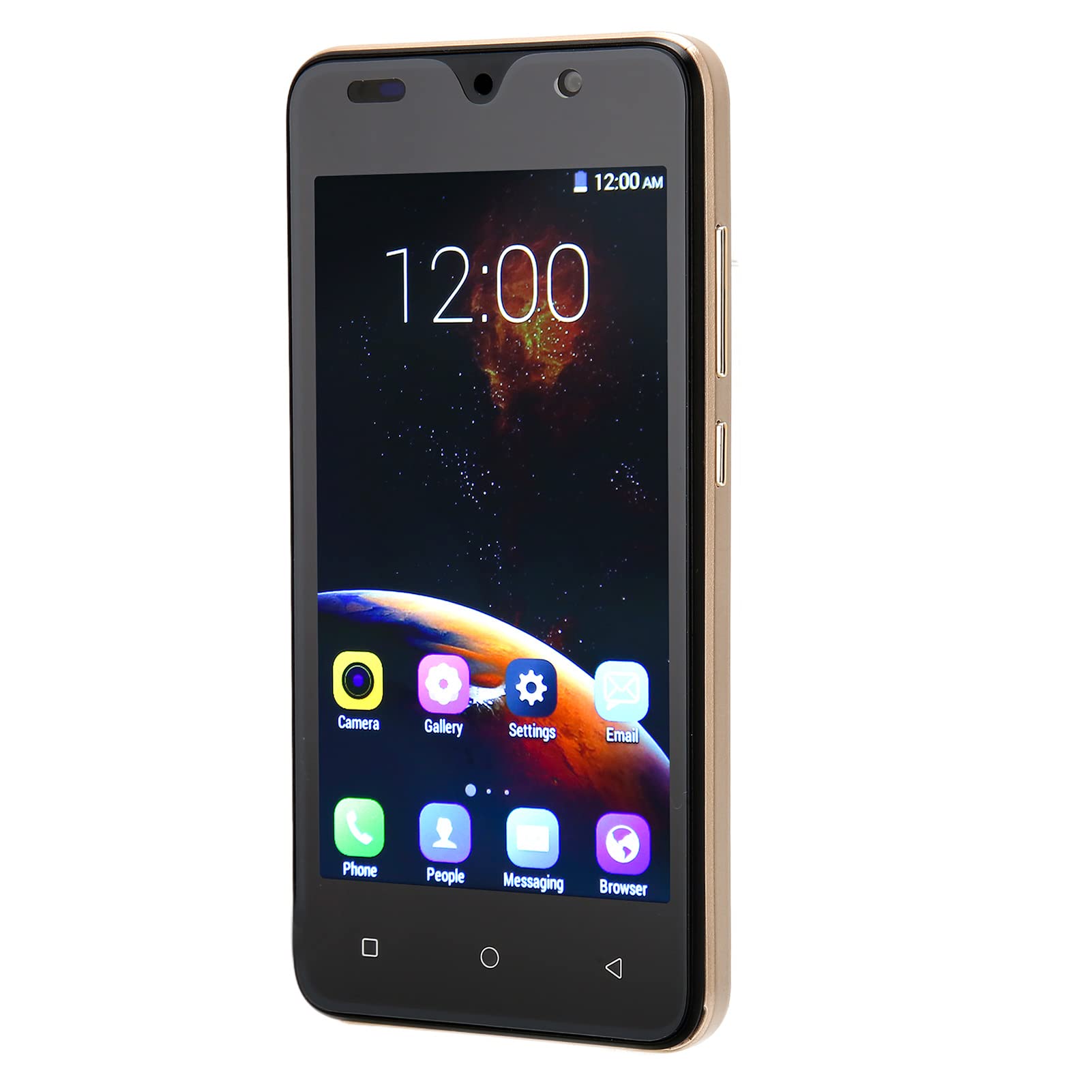 Smart Phones, HD Face Recognition Smart Phone GPS Navigation for Office (Gold)
