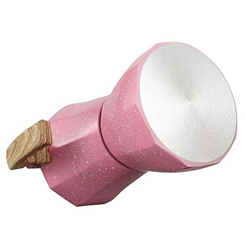 WSNM Latte Mocha Coffee Maker Italian Moka Espresso Cafeteira Percolator Pot Stovetop Coffee Maker 300Ml Pink