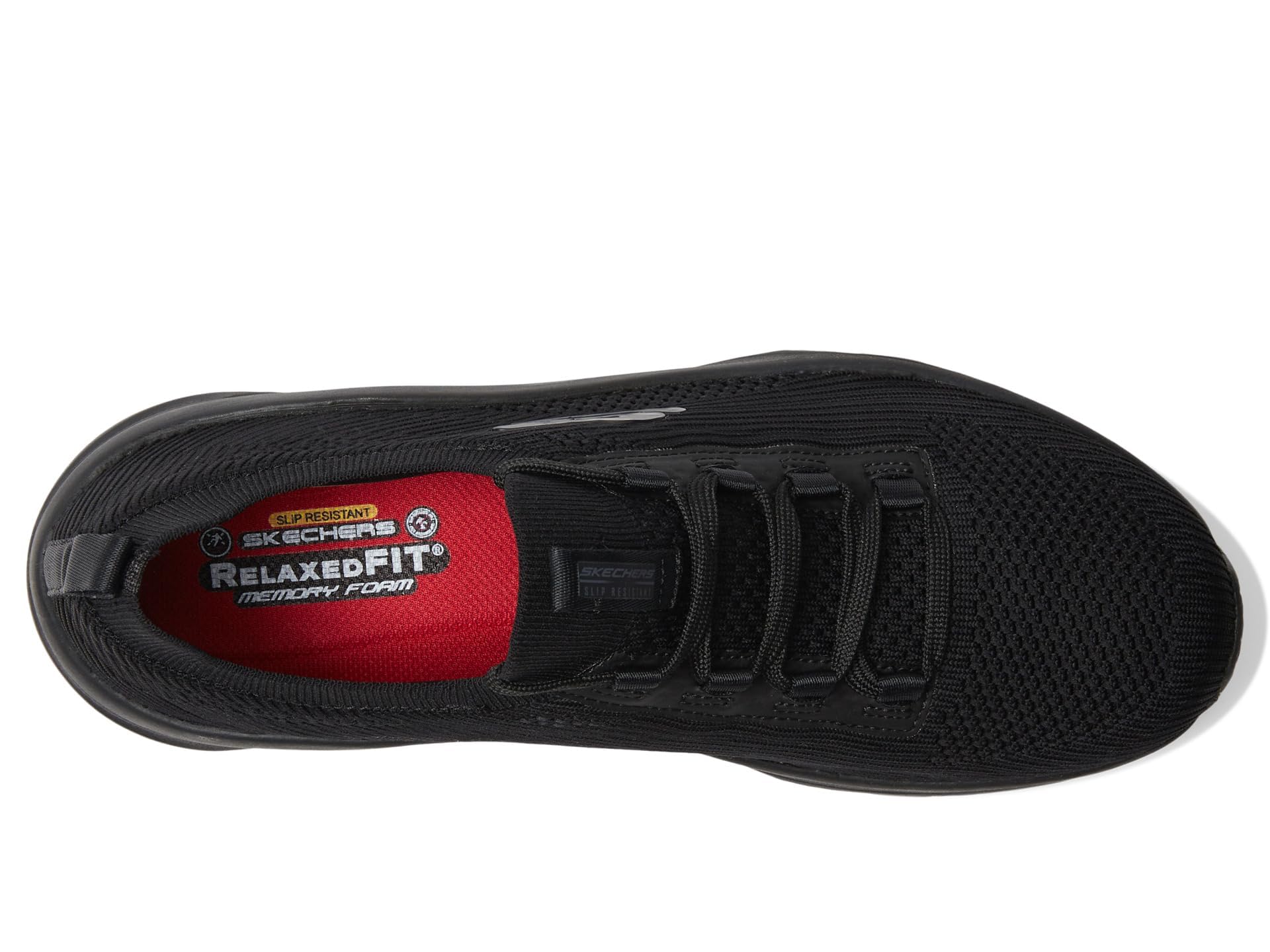 Skechers Women's Slip on Athletic Styling Health Care Professional Shoe, 7 Black