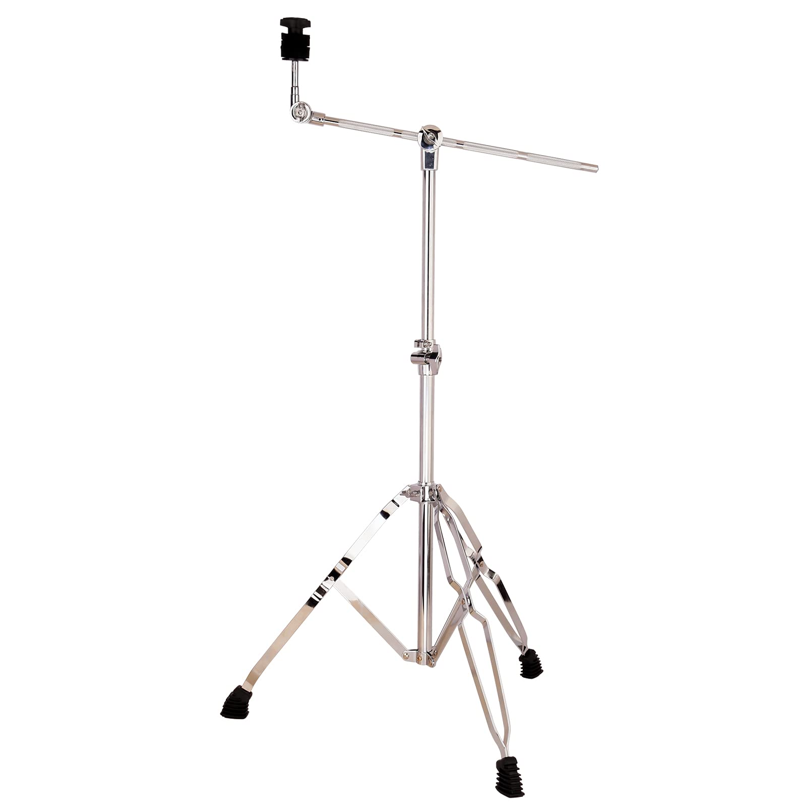 Yeasoul Cymbal Stand, Adjust high Boom and Straight Combo,Double Braced Legs with Rubber Feet fits 8、10、12、14、16、18、20 inch cymbals