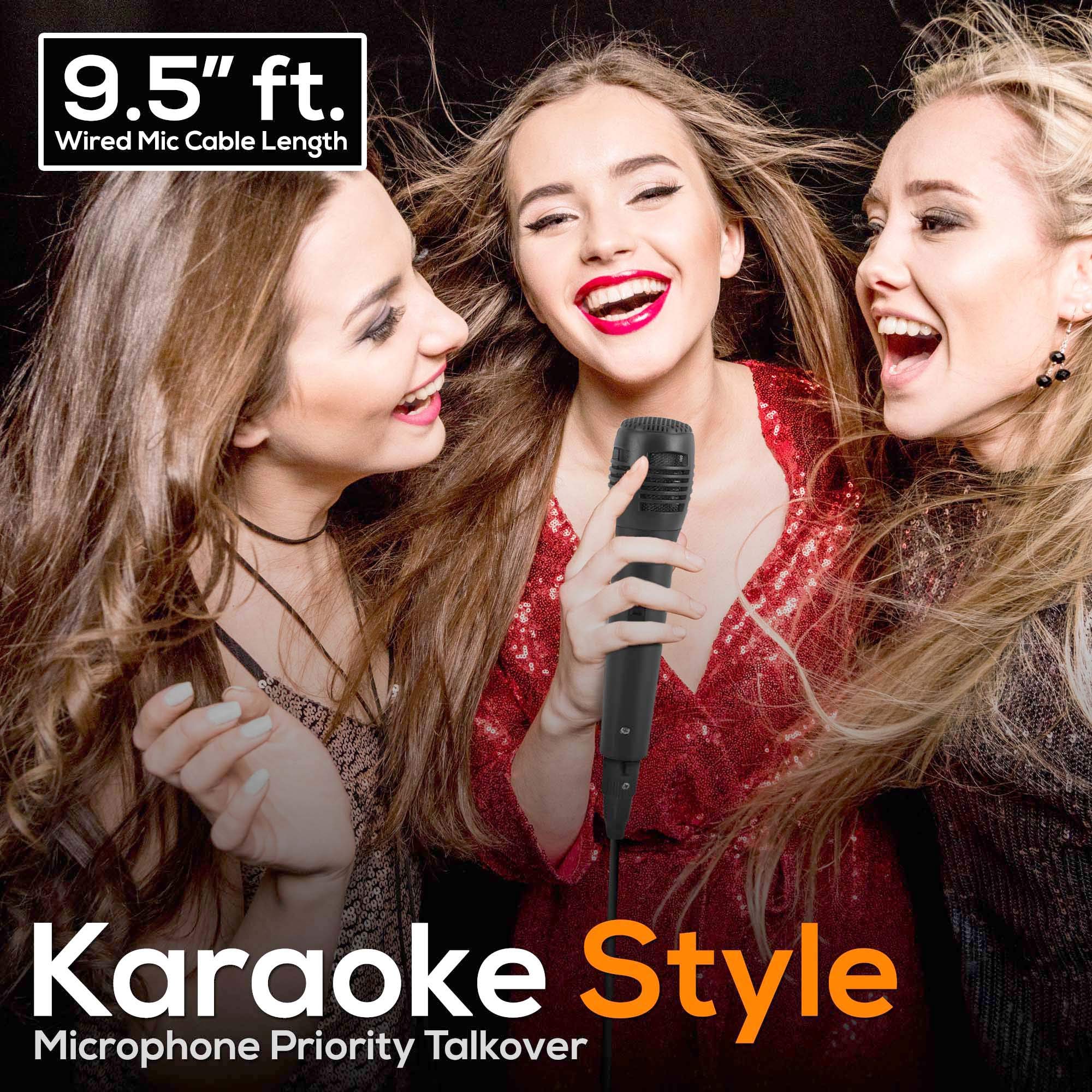 PYLE Portable Bluetooth PA Speaker System - 1200W Outdoor Bluetooth Speaker Portable PA System w/ Microphone In, Party Lights, MP3/USB SD Card Reader FM Radio, Rolling Wheels - Mic, Remote PPHP152SM