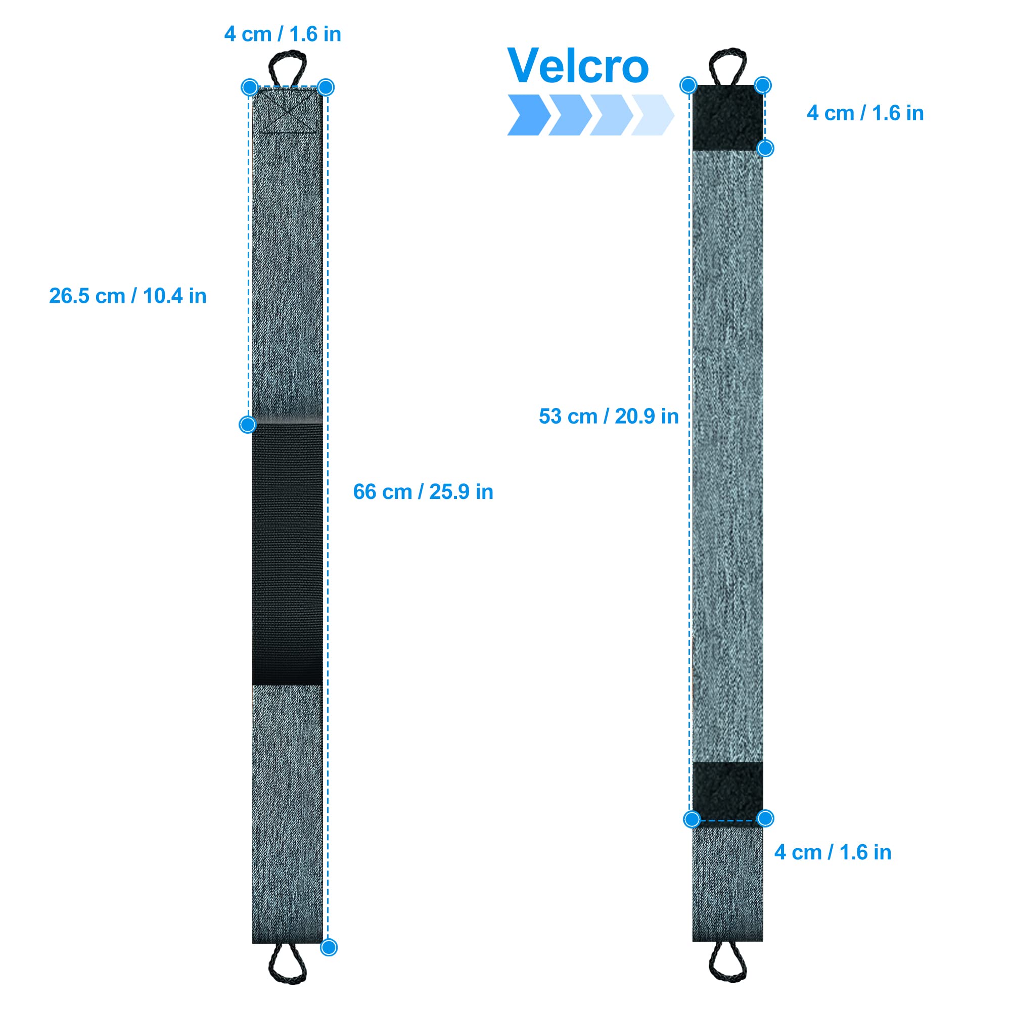 YeeBeny Yoga Mat storage cloth belt with Extra Thick, Durable and Comfy Delicate Texture, 3-Tiered Fabric strap design, space-saving and easy to store, Multifunctional Yoga Mat Storage Rack