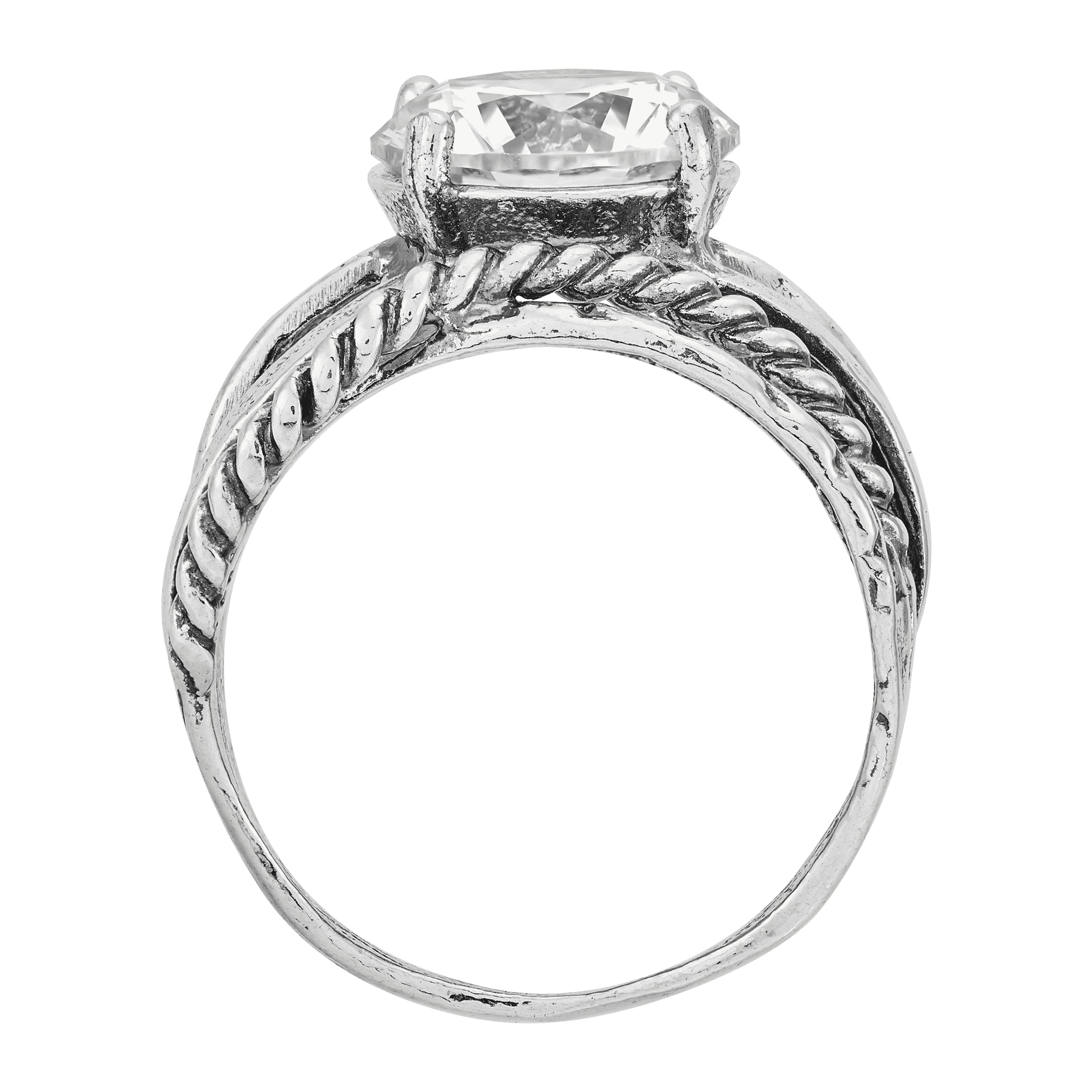 Silpada 'Sparkle on' Cubic Zirconia Ring in Sterling Silver, Size 6