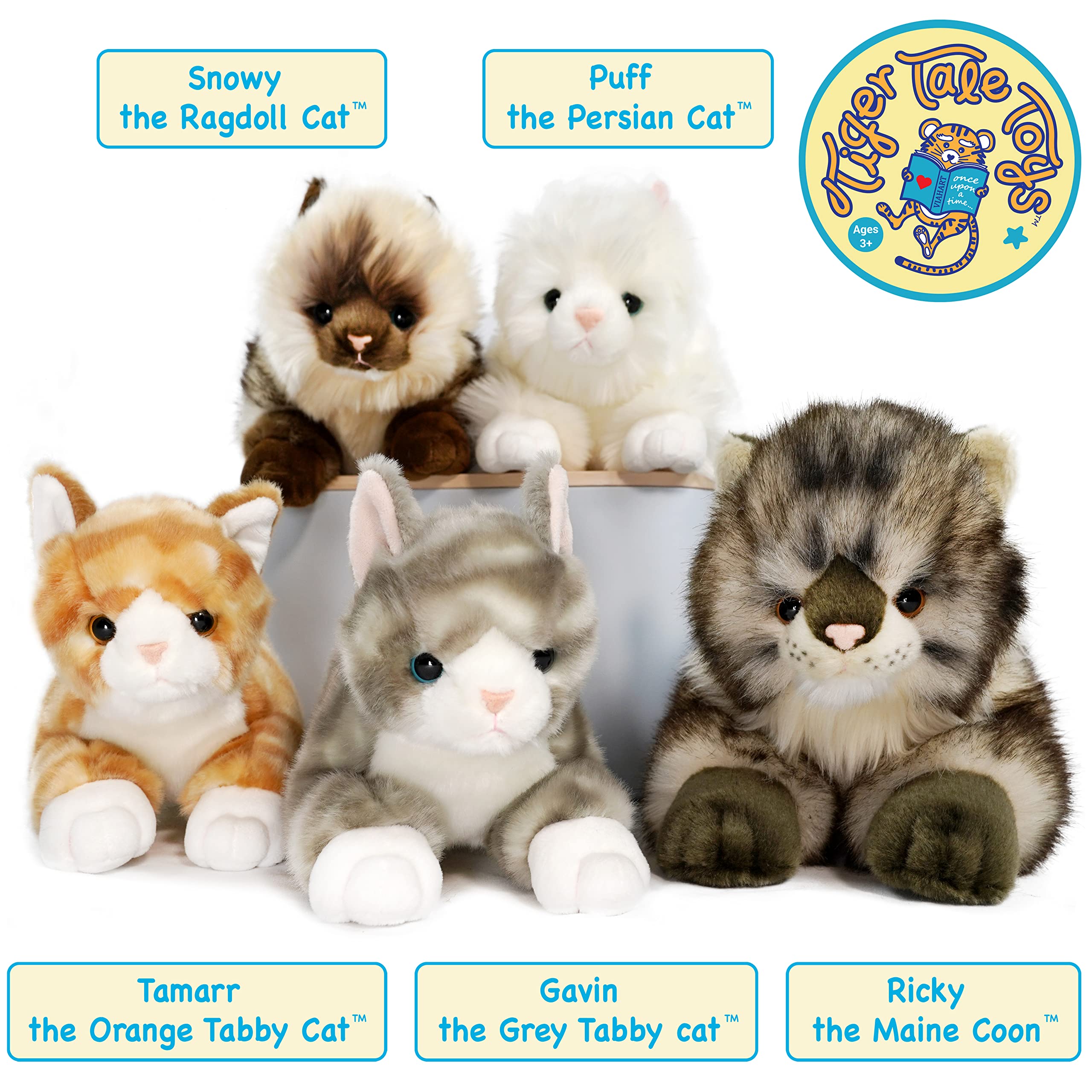 VIAHART Ricky The Maine Coon | 16 Inch Stuffed Animal Plush | by TigerHart Toys