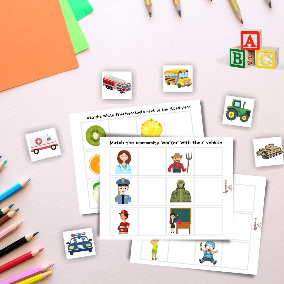 Yelicious Busy Activity Binder with 100 Activity Pages β Ultimate Busy Book Preschool Learning Resource Kit - Great Gift for 3+ Educational Games for Early Learning & Development, Montessori Inspired