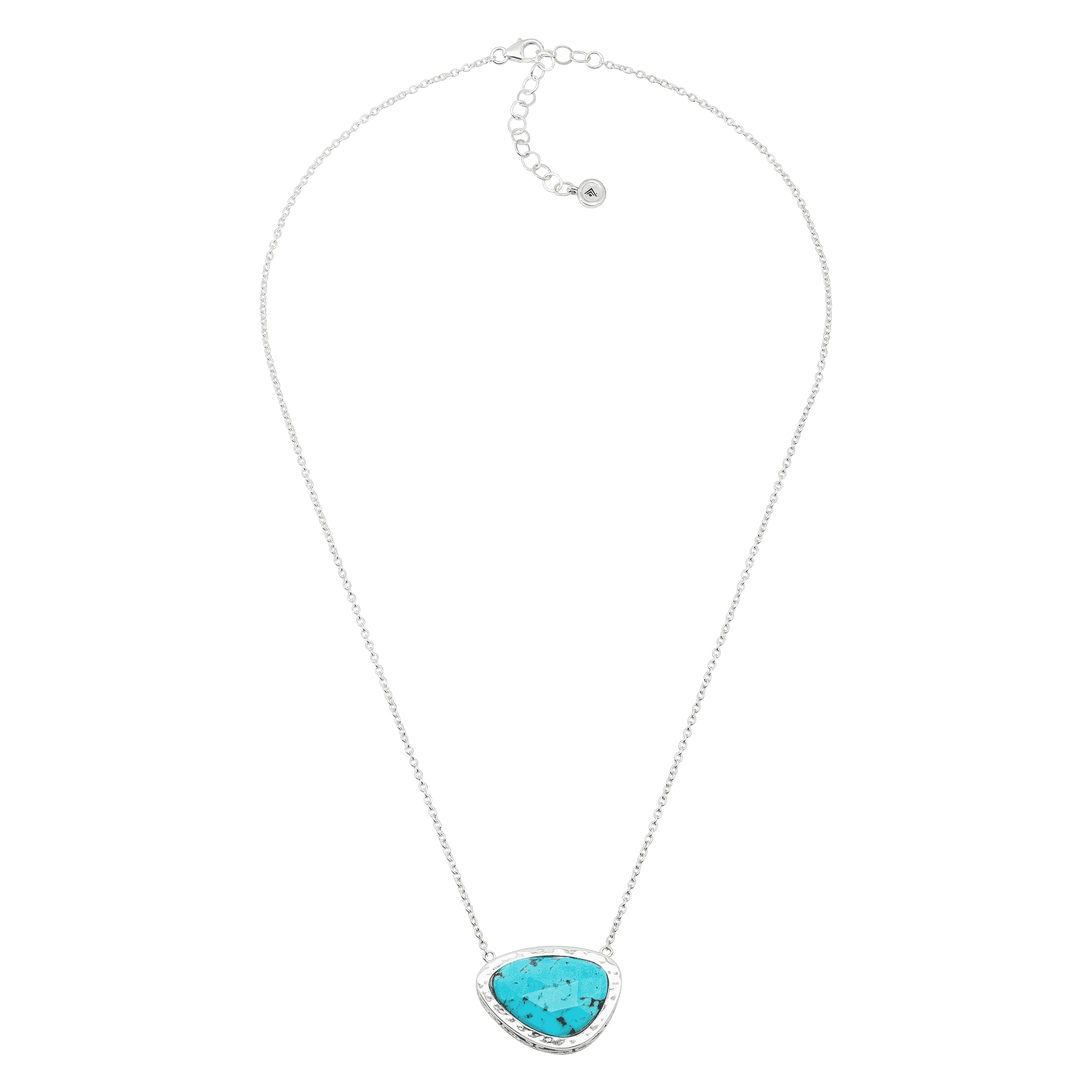 Silpada 'Wild World' Compressed Turquoise Necklace in Sterling Silver, 18" + 2"