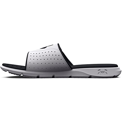 Under Armour Men's Ignite Pro Slide, (100) White/White/Black, 11, US