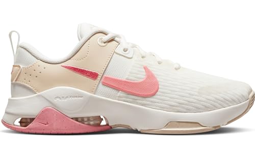 Nike Women's Air Zoom Bella 6 Sneakers, White Pink, 8.5