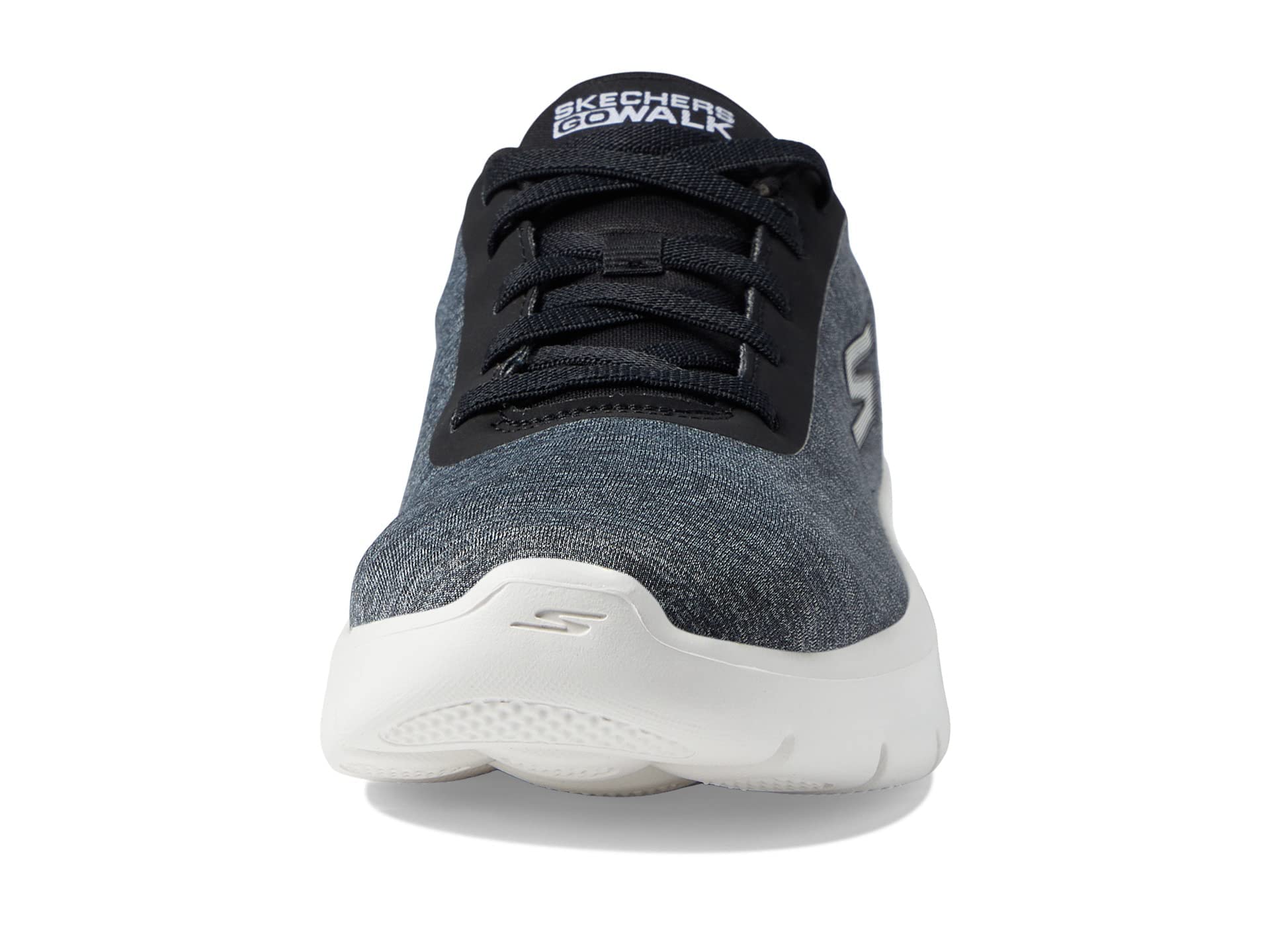 Skechers Women's GO Walk Flex-Dazzling Smile Sneaker, Black, 8.5