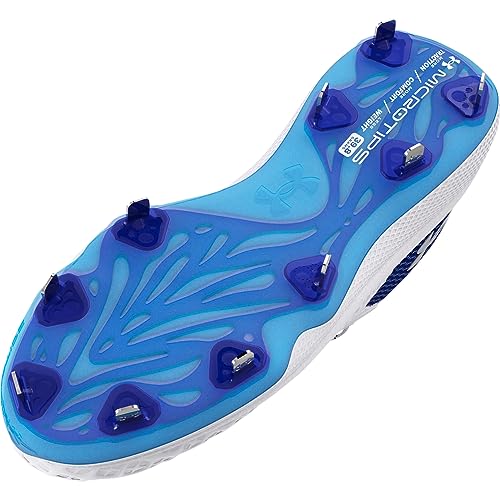 Under Armour Women's Glyde 2.0 MT, (101) White/Royal/Metallic Silver, 7, US